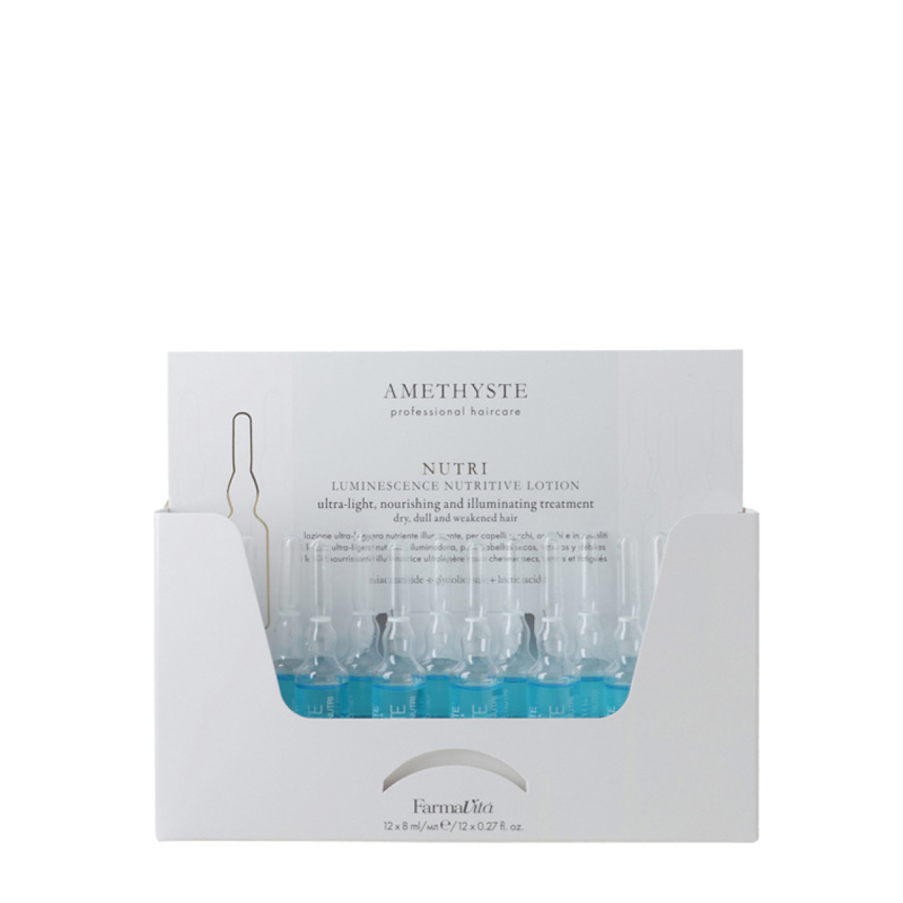 Подхранващи ампули за блясък и мекота Farmavita Amethyste Nutri ...