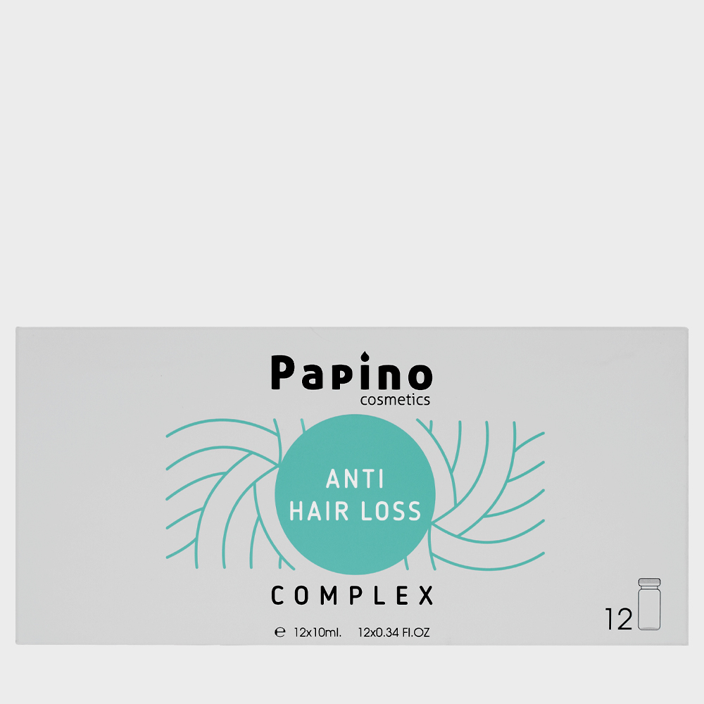 Серум против косопад Papino Cosmetics Anti Hair Loss Complex 12x10ml