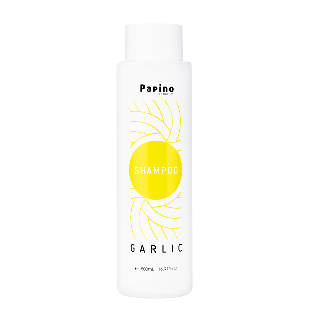 Стимулиращ шампоан с чесън и кератин Papino Cosmetics Garlic Shampoo 500ml
